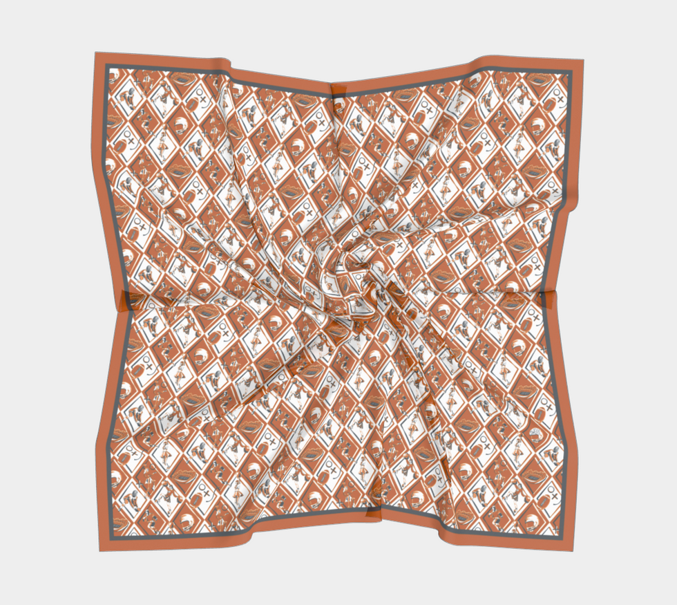 Rust + Grey Checkerboard Gameday – Swells